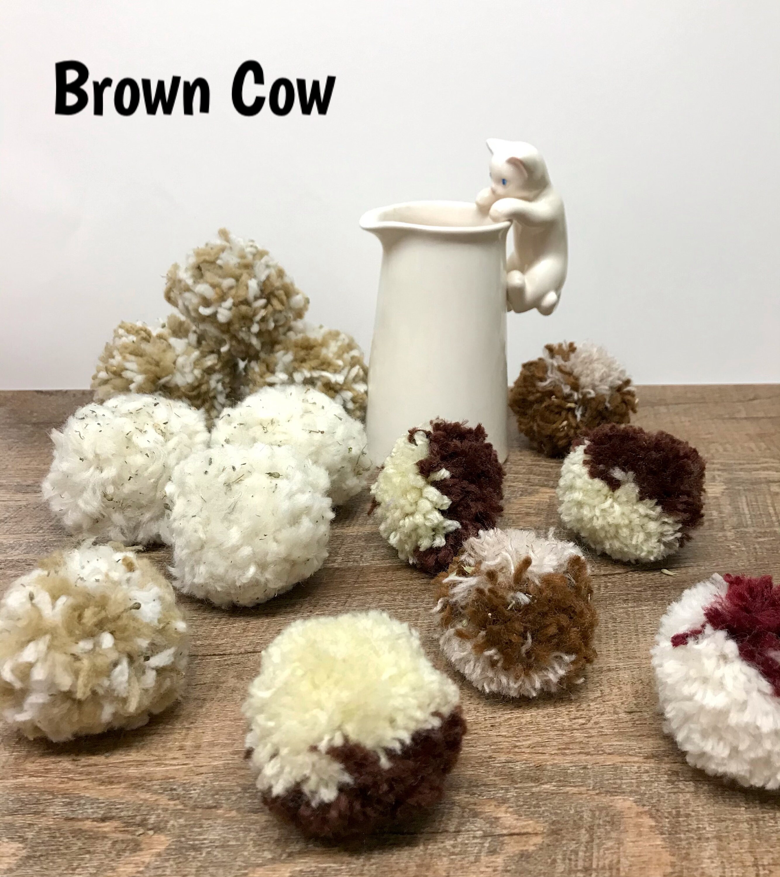 Puffs the Pom Pom Ball Crazy Organic Catnip Cat Toys | Etsy