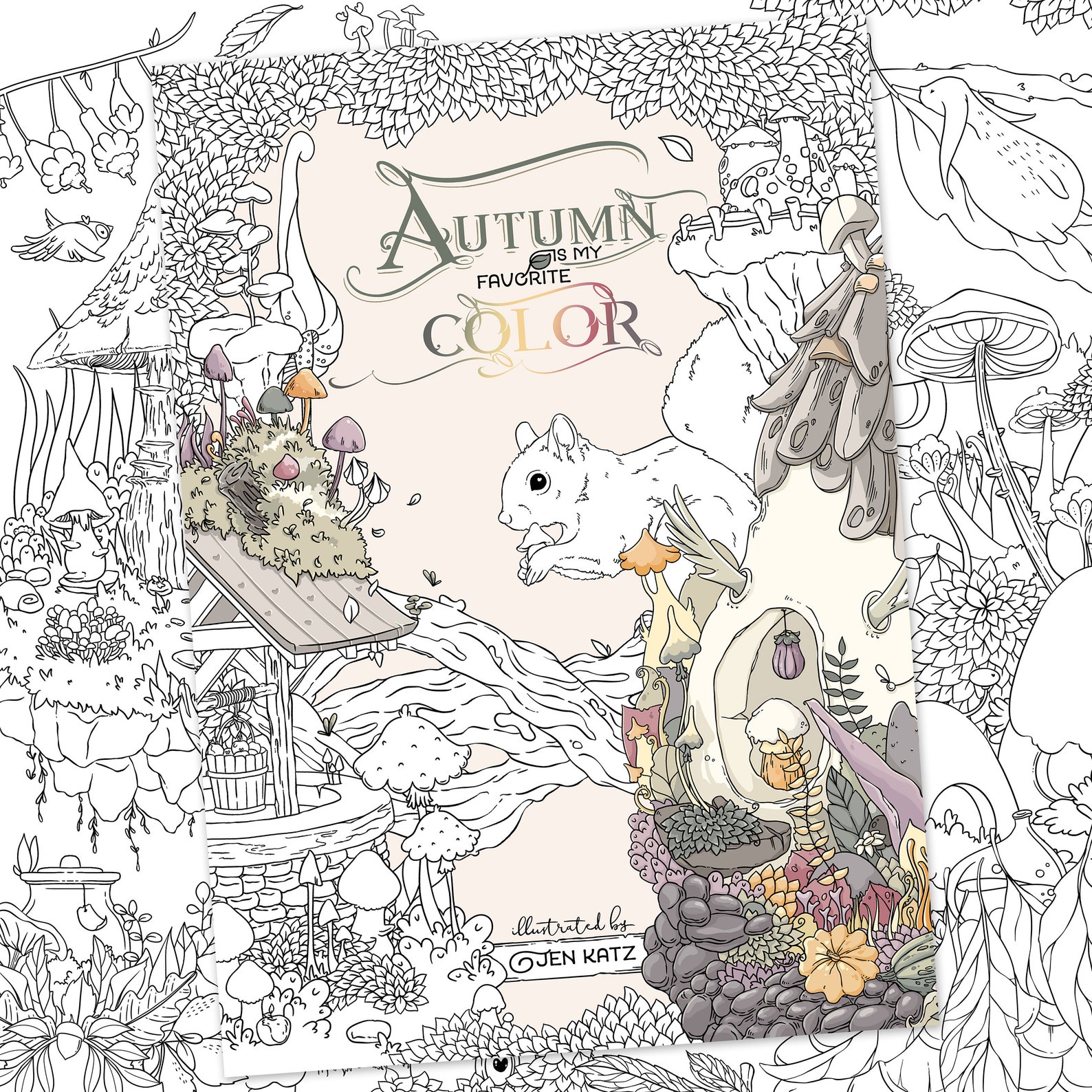 Autumn is My Favorite Color - Digital Download - Adult Coloring Book ...