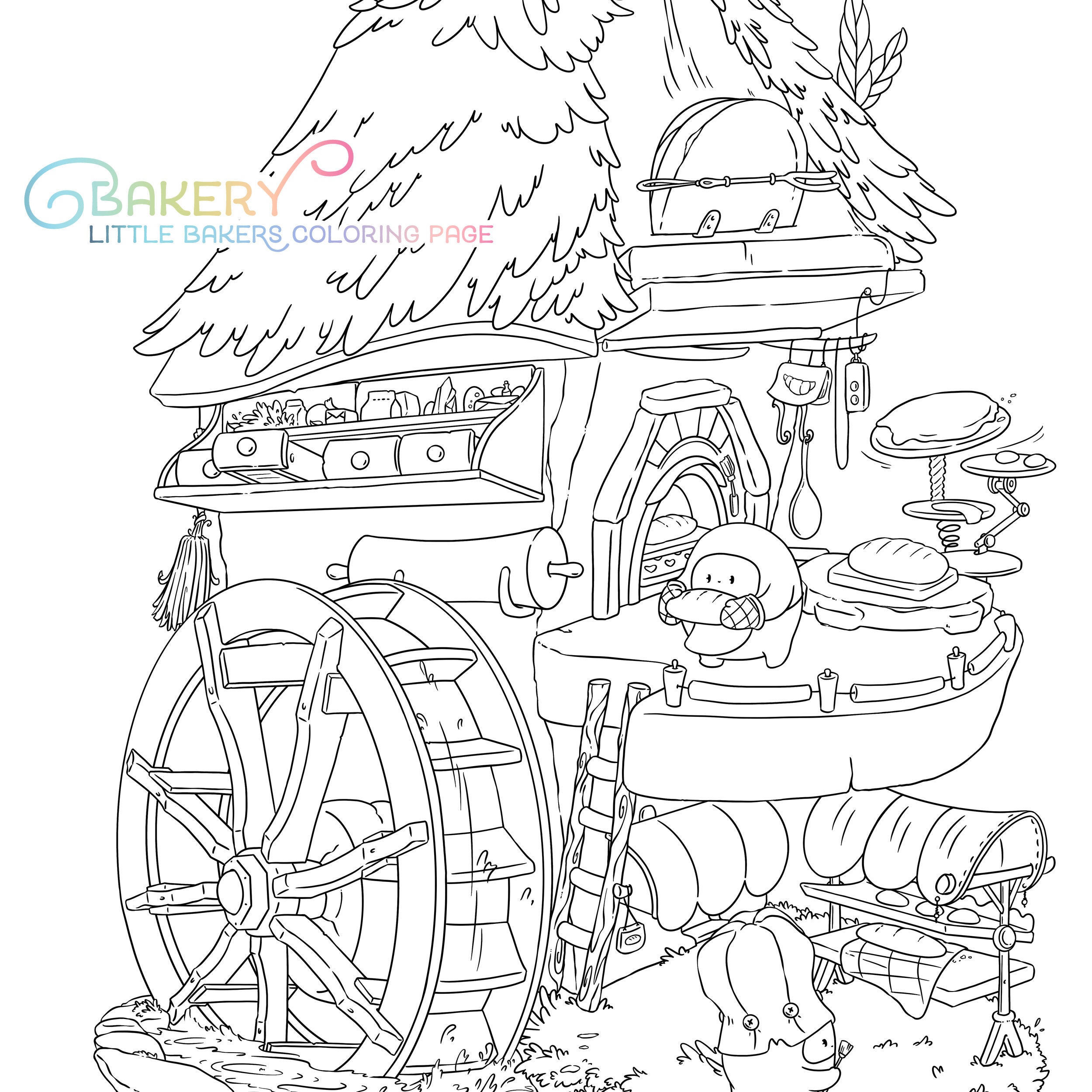 Coloring Pages Bakery