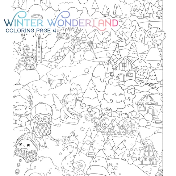 Winter Wonderland Coloring Pages