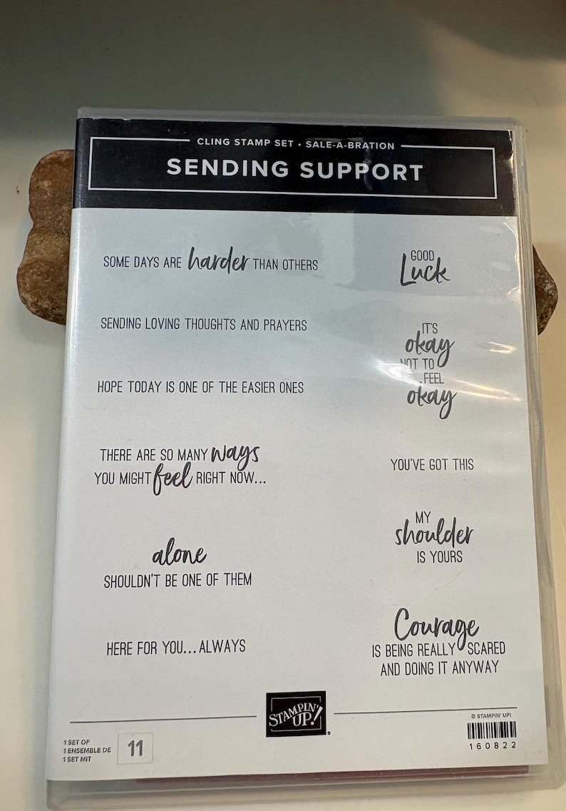 Sending Support Cling Stamp Set: Encouragement, Thoughts, Prayers ...