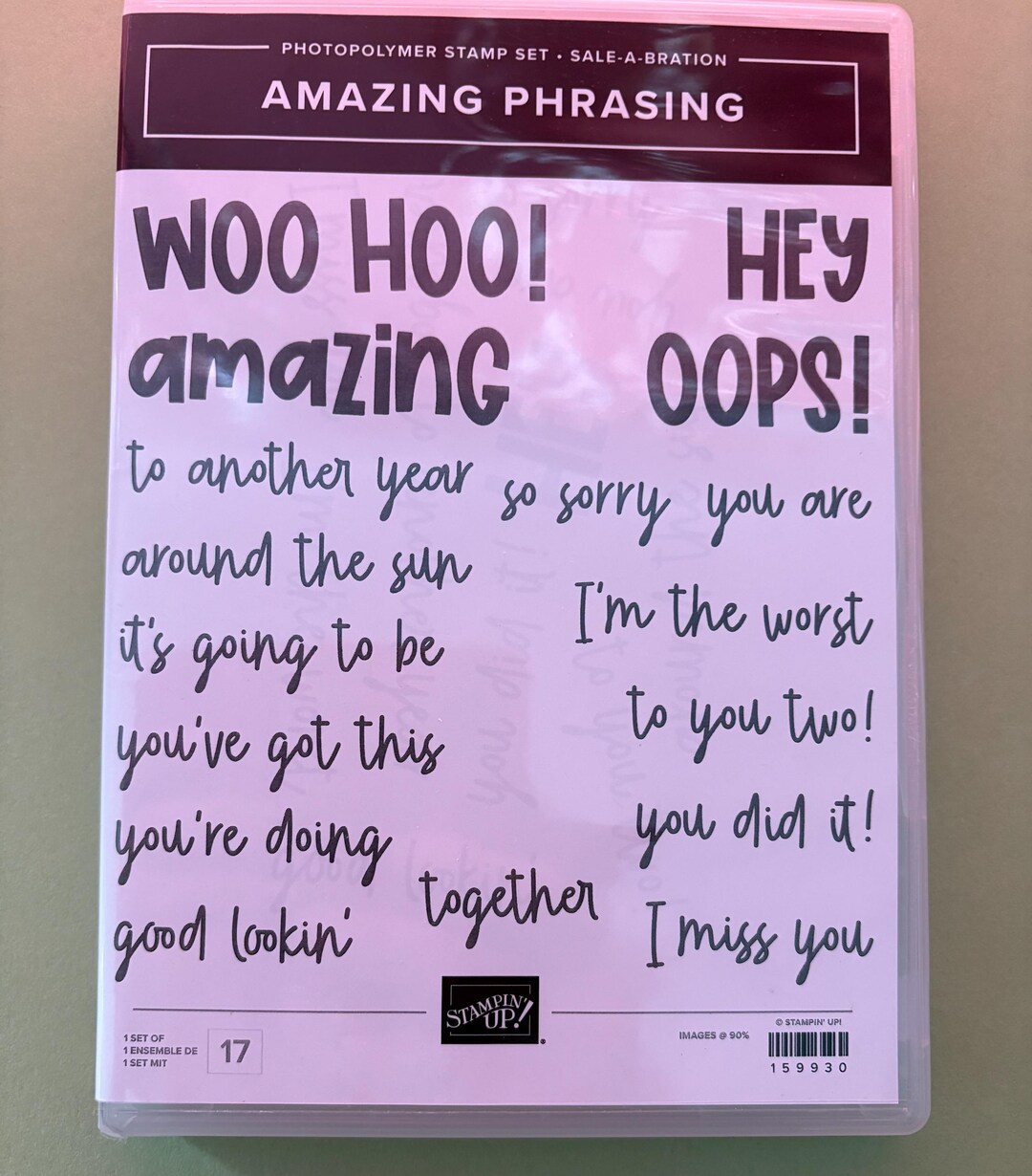 Amazing Phrasing Stampin' Up! Photopolymer Stamp Set! 17 Stamps With ...