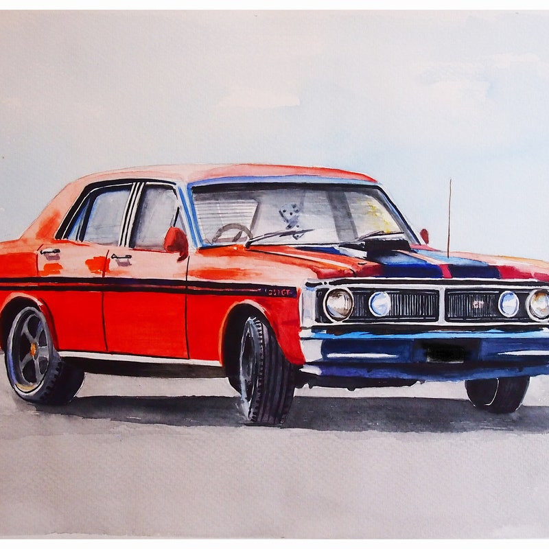 Hand Drawn Vehicle Portraits - Etsy