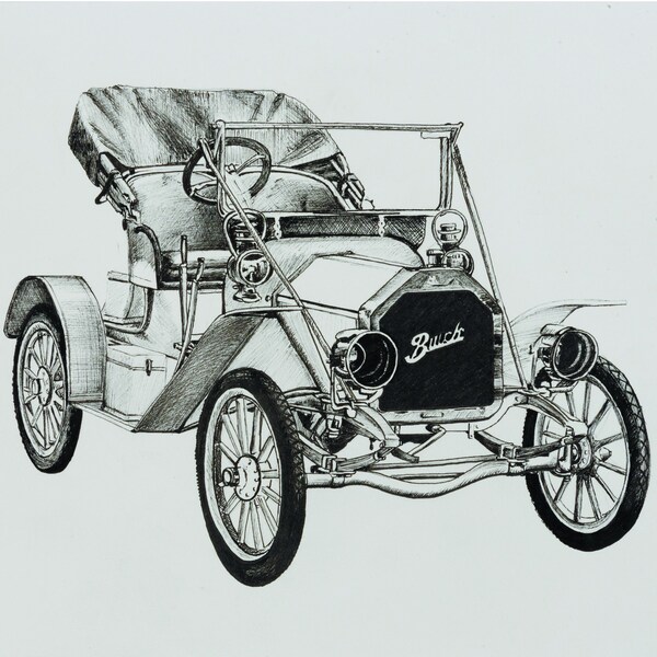 Pen and Ink Car Art - Etsy