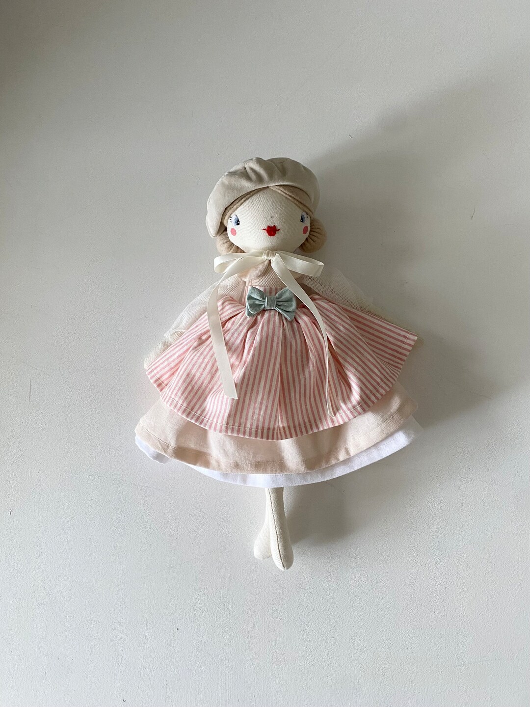 Beautiful Handmade Mini Doll, Ivory Hair, Blue Eyes. Kids, Gift, Doll ...