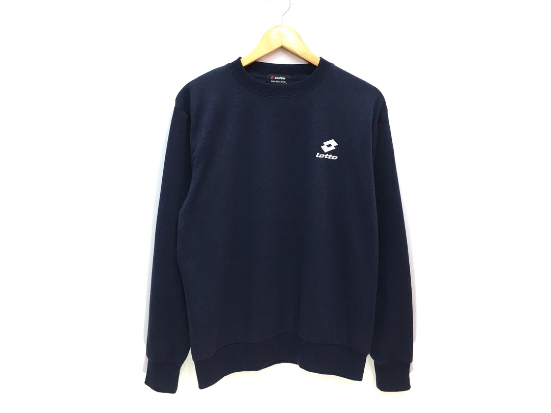 Vintage Lotto Small Logo Spellout Embroidery Pullover Jumper Sweatshirt ...