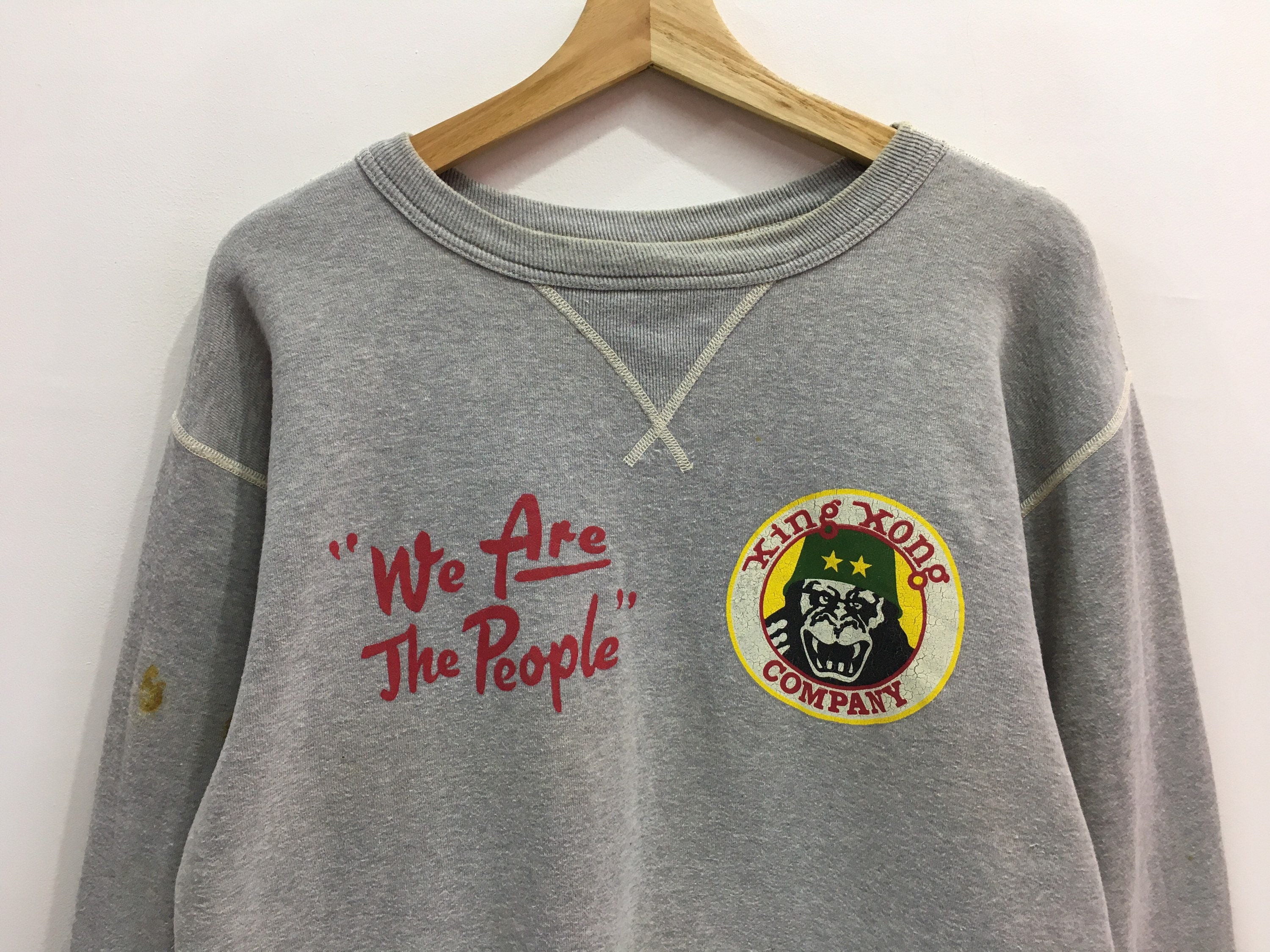 Vintage 90s Buzz Rickson X King Kong Company Spellout Pullover Jumper ...