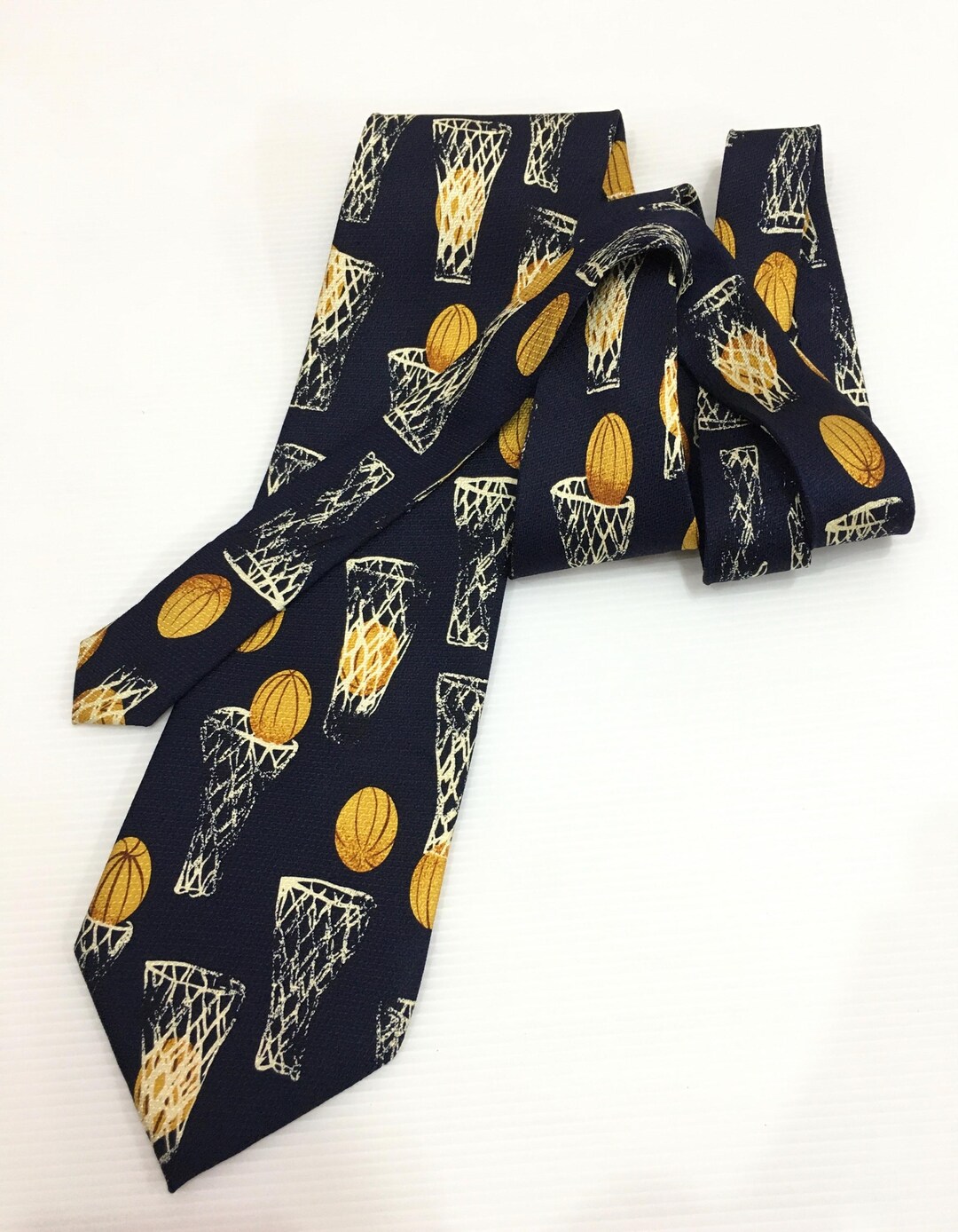 Vintage Basketball Necktie Tie - Etsy