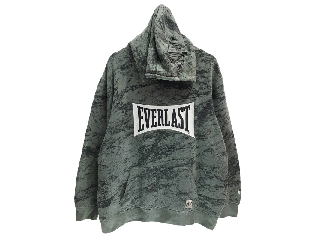 Everlast Camo Spellout Sweater Hoodie - Etsy