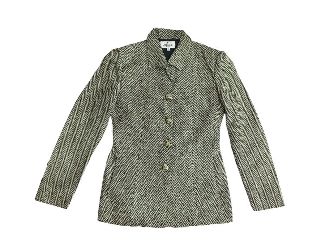 Vintage Valentino Button Coat Women Made Italy - Etsy