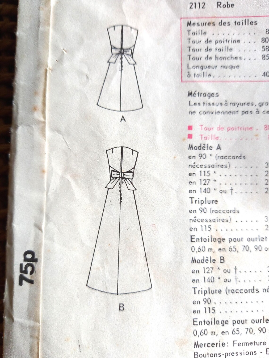 1970s Vogue Belinda Bellville Couturier Design Sewing Pattern 2112 Size ...