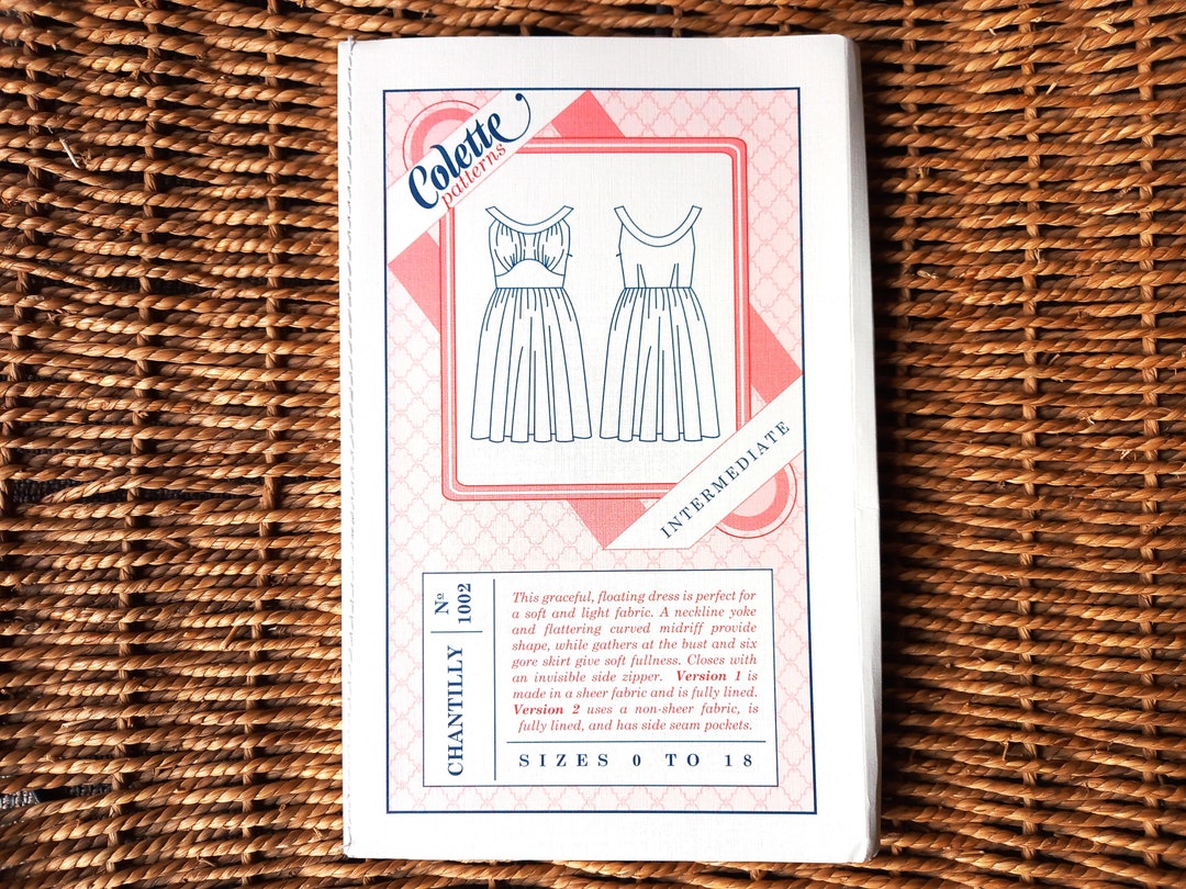 Uncut Colette Sewing Pattern 1002 Chantilly Dress Vintage Style ...