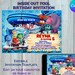 Inside Out 2 Pool Party Invitation, Joy, Sadness, Anger, Fear and ...