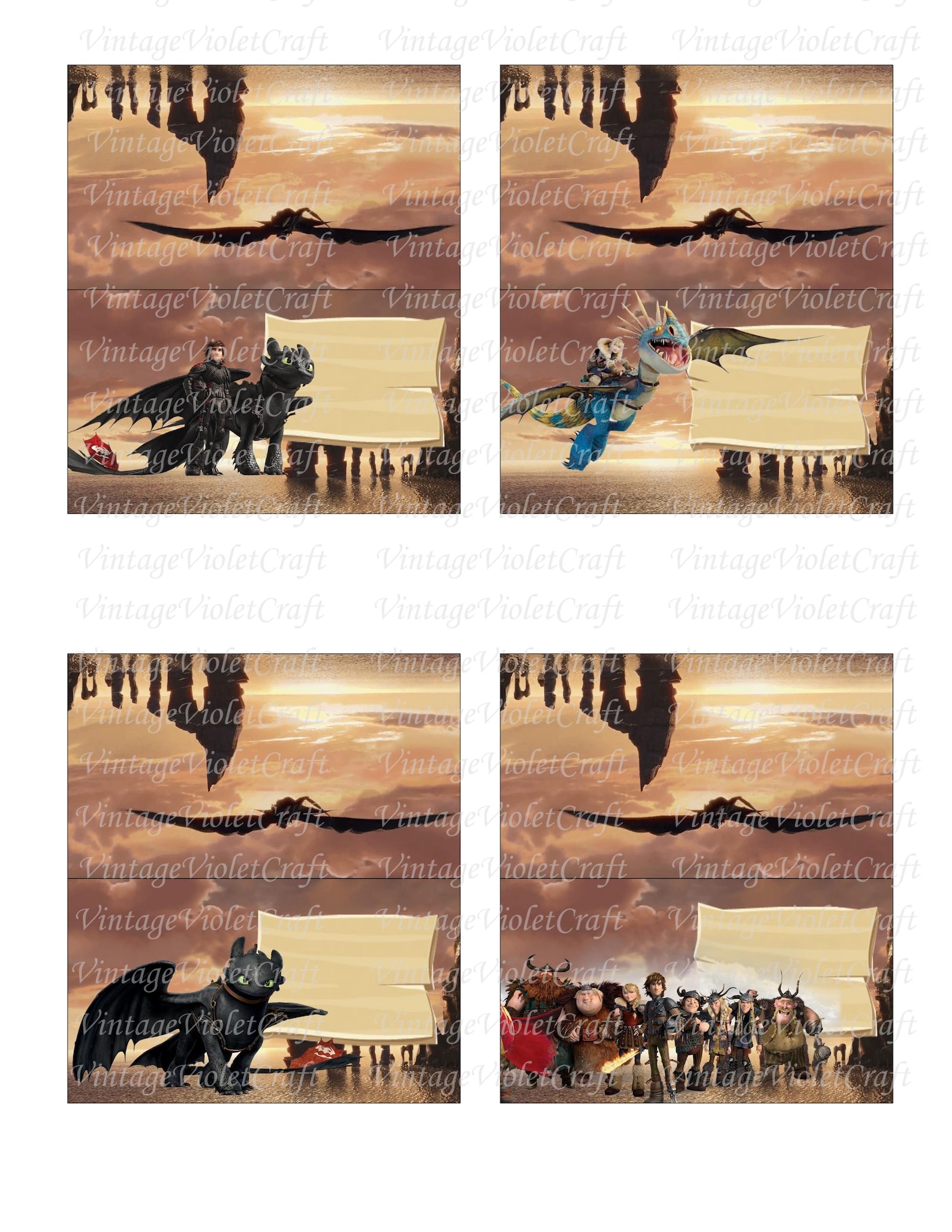 How Train Your Dragon Birthday Package, Toothless Set of Birthday ...