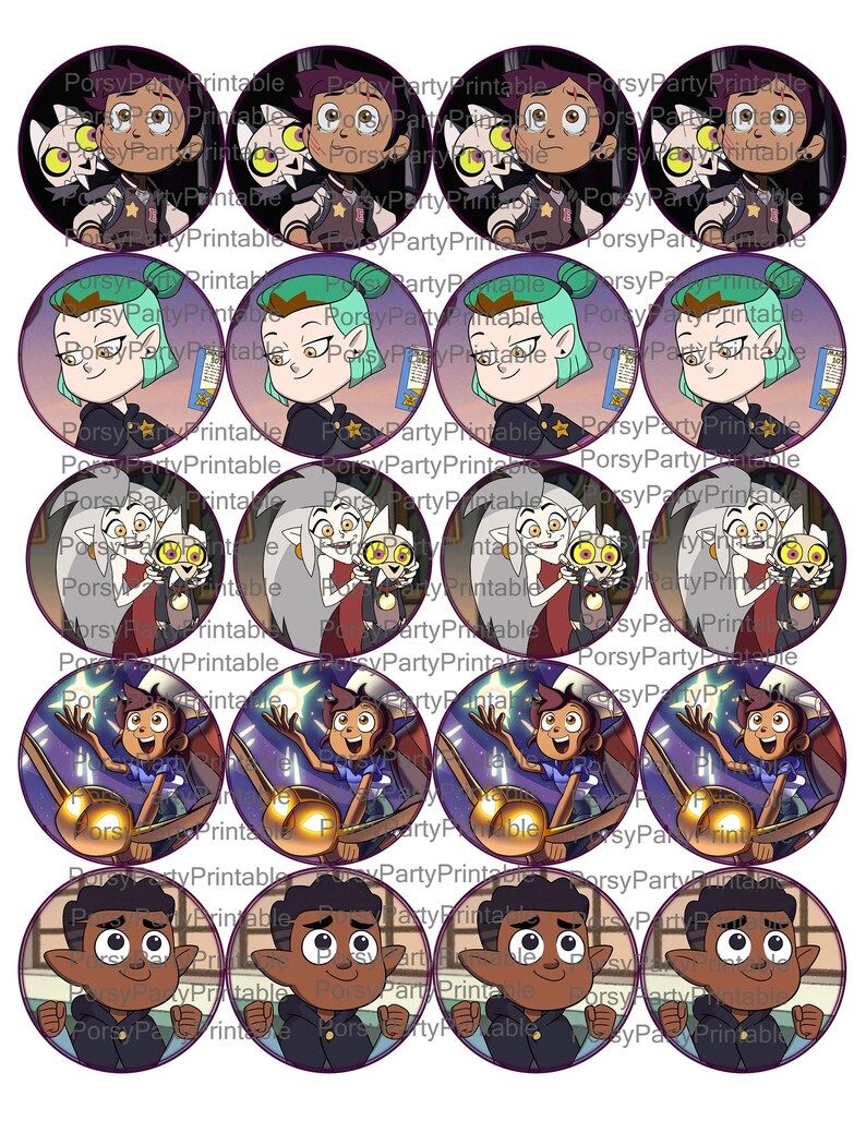 Owl House Birthday Party Cupcake Toppers, Party Supplies, Decoration ...