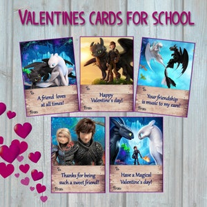 How to Train Your Dragon Valentine Cards - Etsy