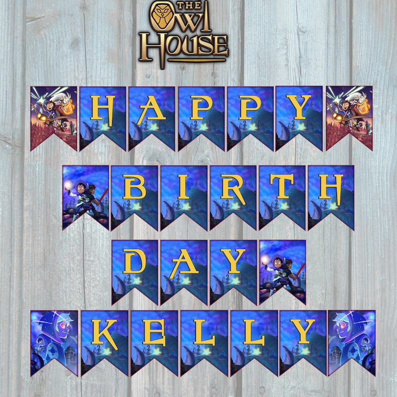 The Owl House Birthday Party Banner, 2023 Party Flags - Etsy