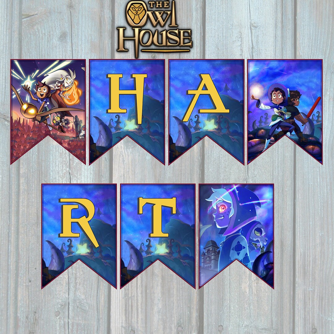 The Owl House Birthday Party Banner, 2023 Party Flags - Etsy