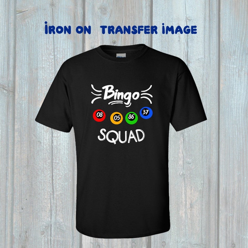 Bingo Squad Iron on Transfer Image, Bingo Team Boys, - Etsy