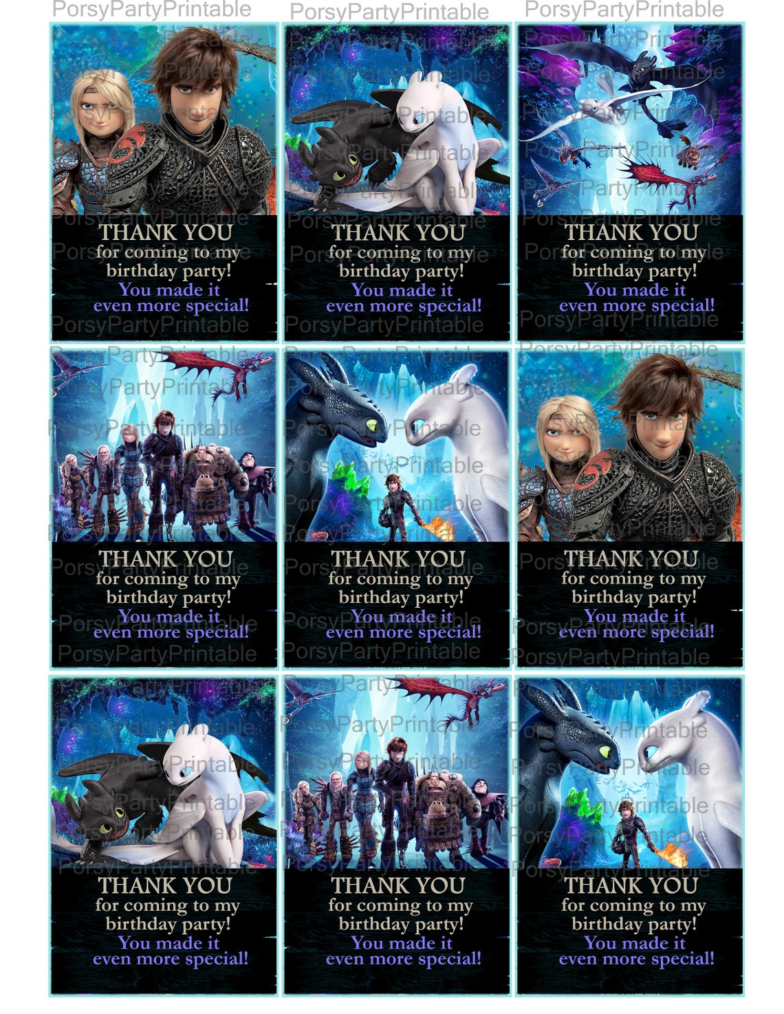 How to Train Your Dragon Sibling Birthday Invitation, Toothless Invite ...