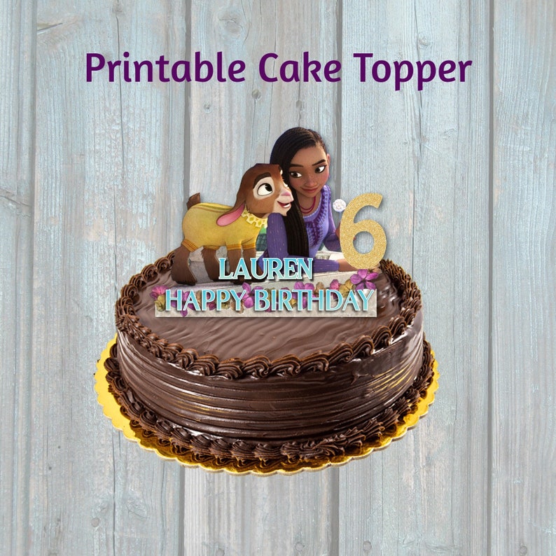 Wish Birthday Party Cake Topper, Printable Asha Cake Topper, Decoration ...