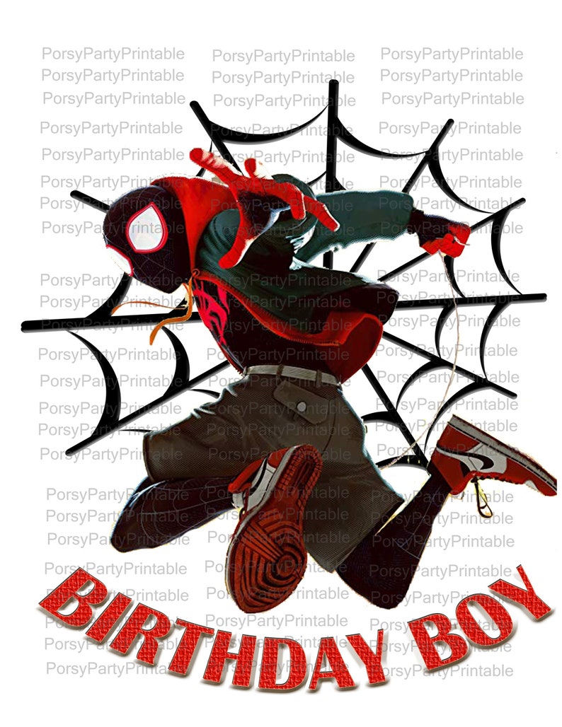 Spider Man 2023 Iron on Transfer Images, Miles, Gwen, Peter Set of ...