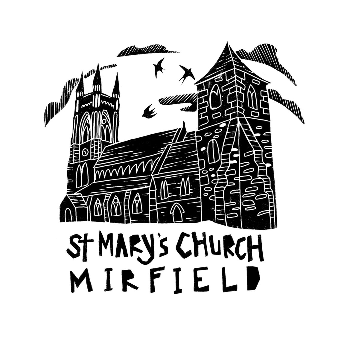 Digital Illustration of Building / Church / House Pdf Only - Etsy