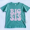 Retro Big Sis Comfort Colors Shirt, Toddler and Youth Big Sister Shirt ...