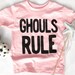 Ghouls Rule | Girls Halloween Shirt / Girls Fall Shirt / Halloween ...