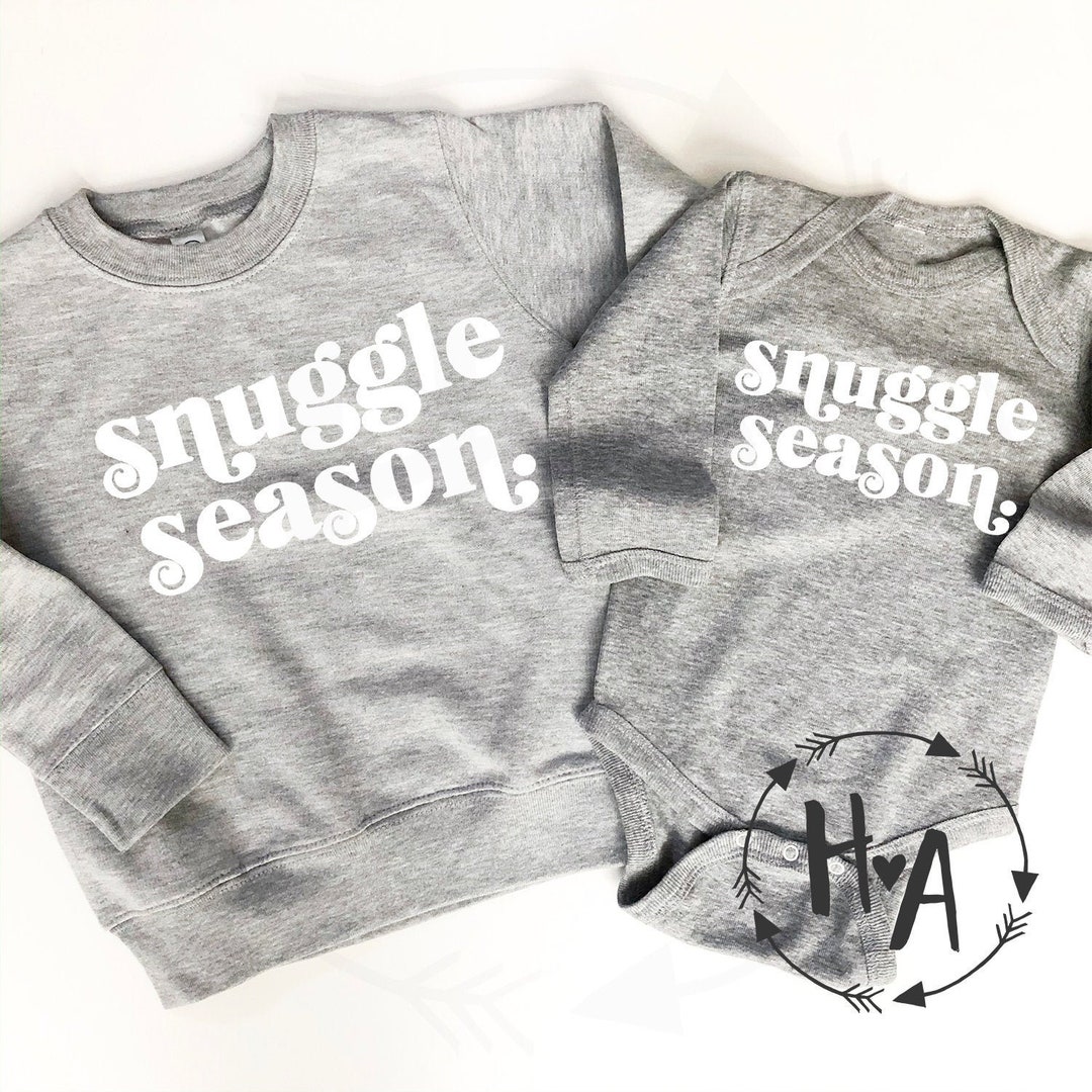 Snuggle Season Sweater / Kids Winter Shirt / Winter Baby Bodysuit ...