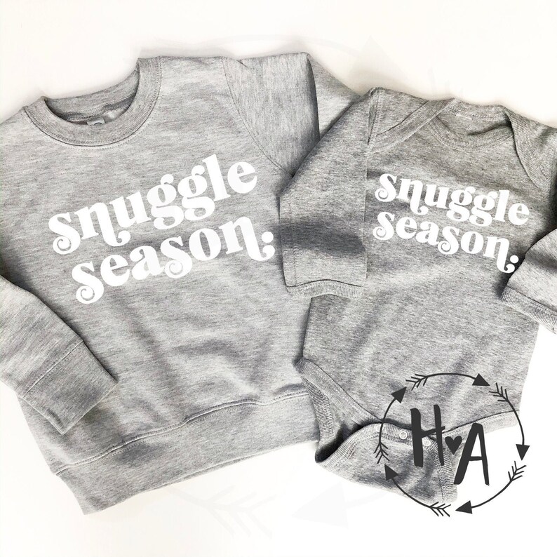 Snuggle Season Sweater / Kids Winter Shirt / Winter Baby - Etsy