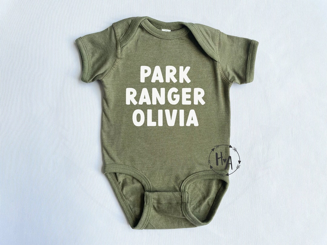 Park Ranger Baby Bodysuit,custom Park Ranger Baby One-piece,baby Name ...