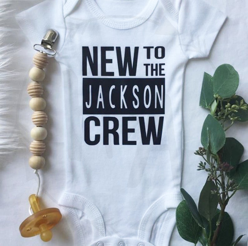 Personalized New to the Crew Baby Announcement | Etsy