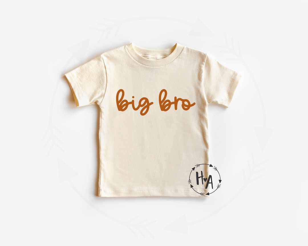 Cursive Big Bro Shirt, Big Brother Announcement Shirt, New Brother Gift ...