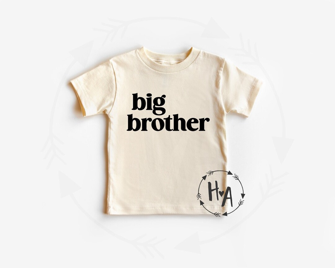 Big Brother Shirt, Big Brother Announcement T-shirt, Minimalist Brother ...