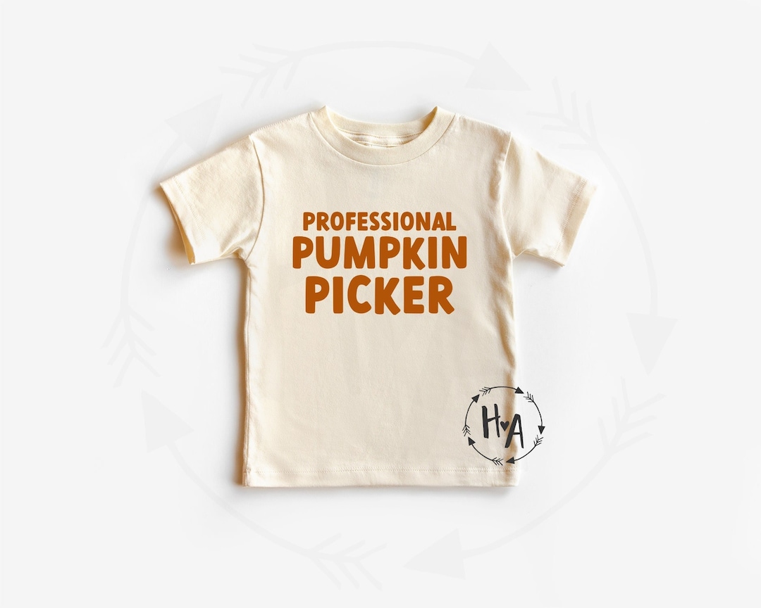 Kids Pumpkin Patch Tshirt, Professional Pumpkin Picker Shirt, Toddler ...