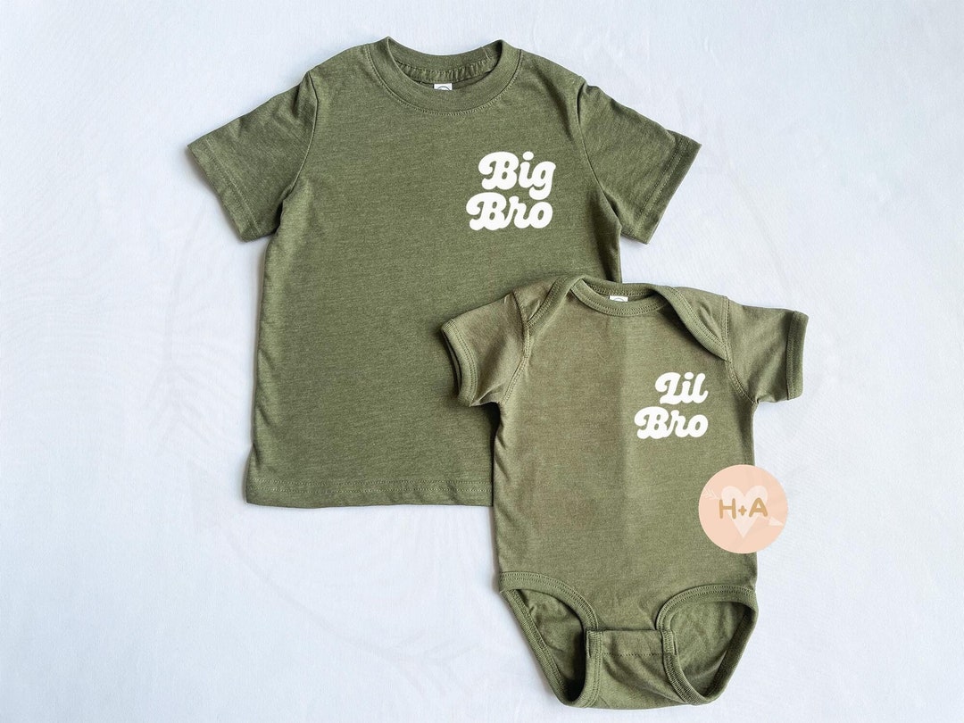 Matching Brother Shirts: Big Bro, Lil Bro Brother Announcement - Etsy