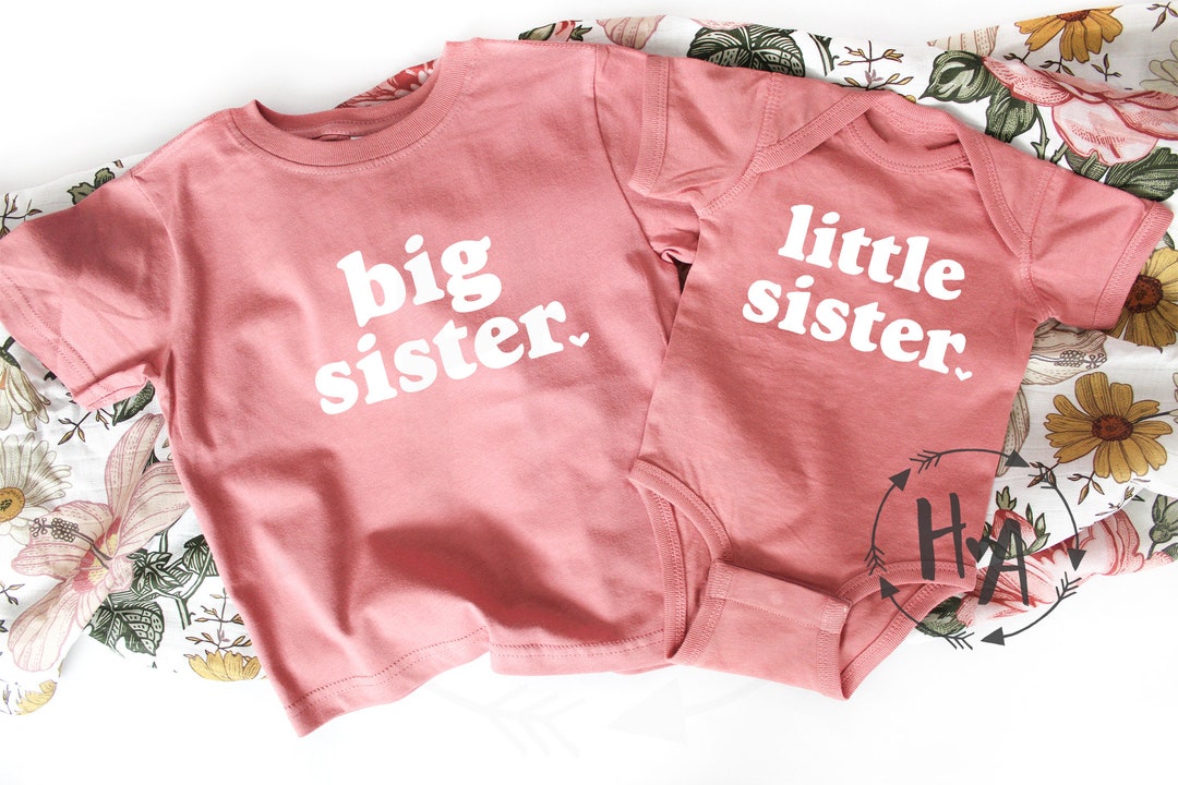 Matching Sister Shirts, Big Sister Toddler Shirt, Little Sister Bodysuit, Big Sister ...