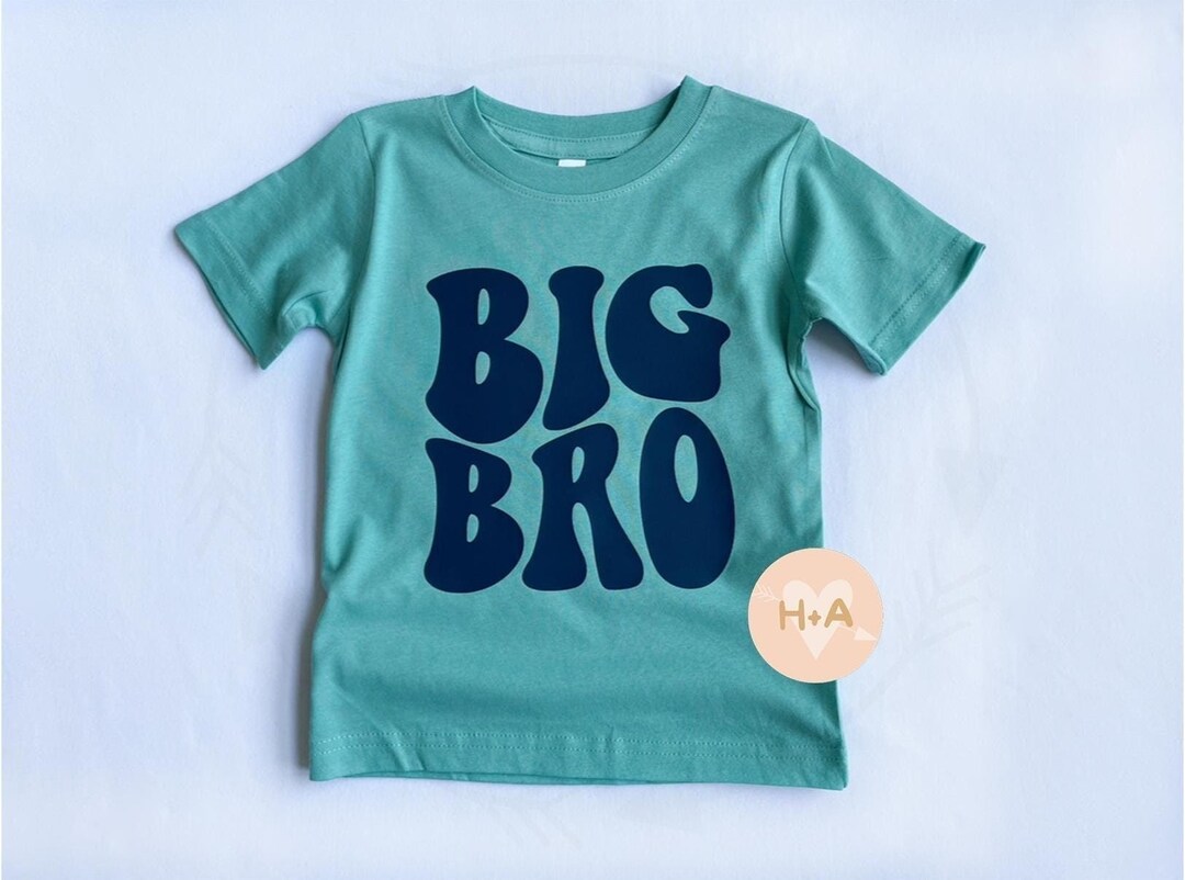 Retro Big Bro Shirt, Big Brother Shirt, New Brother Gift, Big Brother ...