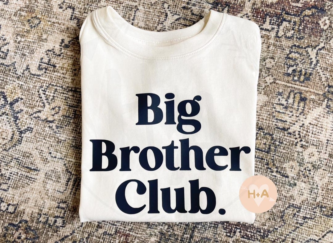 Big Brother Club Shirt, Big Brother T-shirt, Pregnancy Announcement ...
