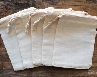 Unbleached Disposable Tea Filter Bags With Drawstring All Natural ...