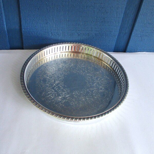 Antique Silver Vanity Tray - Etsy