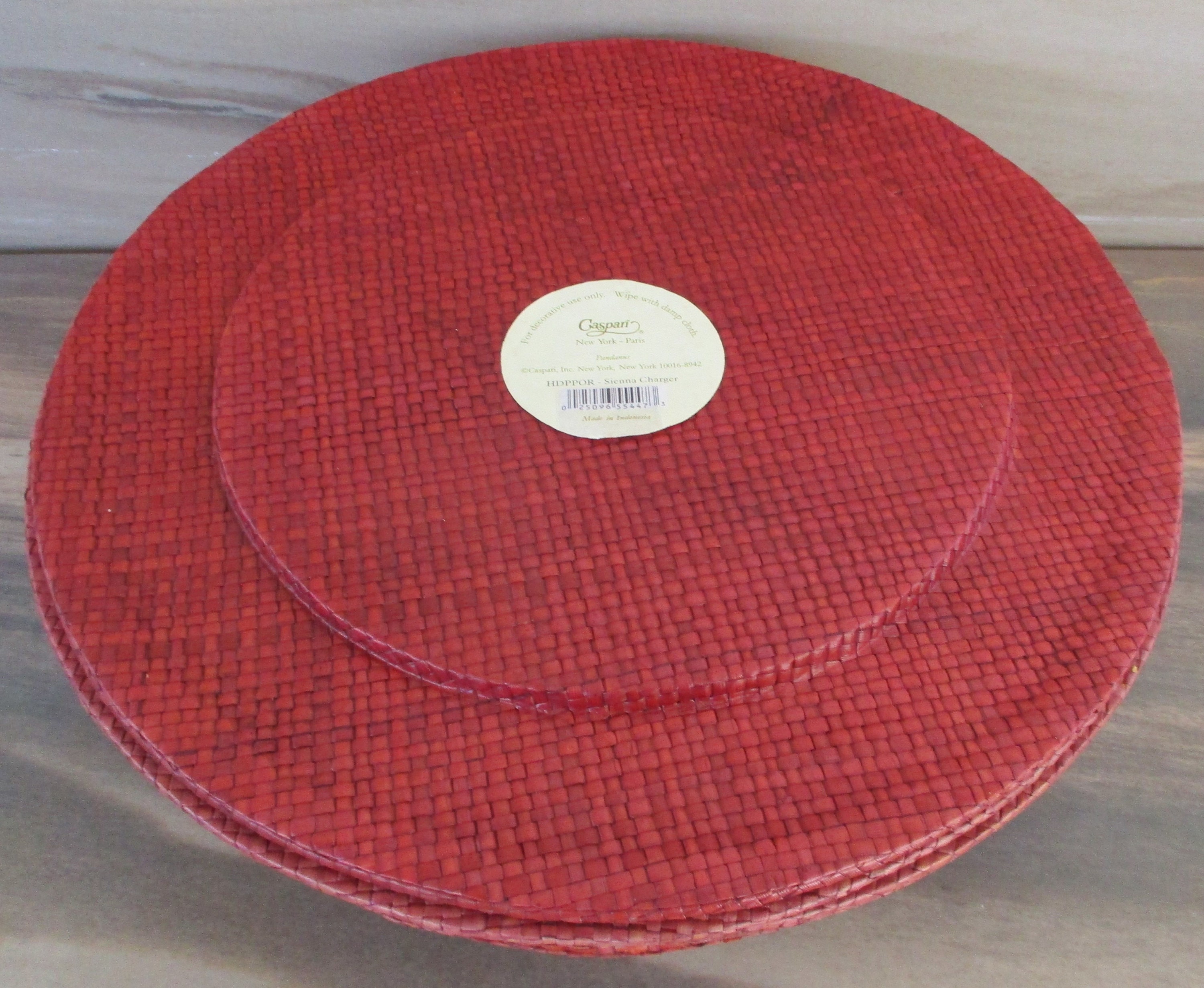 Vintage Chargers Plates13 Red Sienna Chargers 4 Large | Etsy