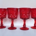 Vintage Ruby Red Glass Goblets,4 four Noritake Perspective 8 Oz Wine ...