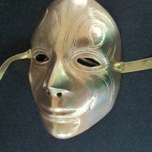 Brass Face Mask, Brass Art Wall Hanging Decors,hand Made Girl Face Mask ...
