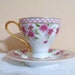 Vintage Nantucket Home Porcelain Tea Cup and Saucer,gold Handle and Rim ...