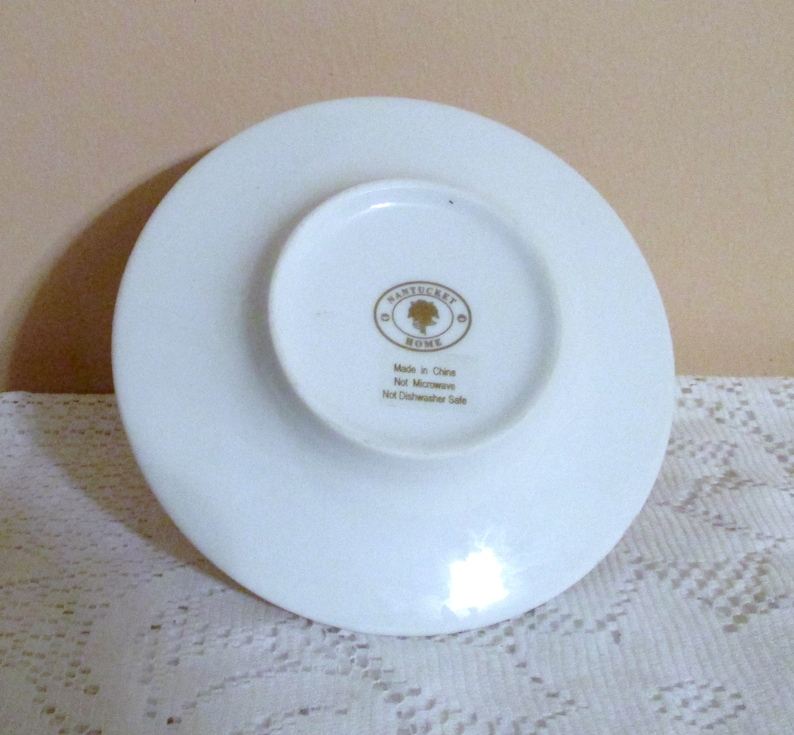 Vintage Nantucket Home Porcelain Tea Cup and Saucer,gold Handle and Rim ...