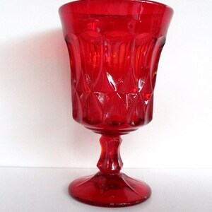 Vintage Ruby Red Glass Goblets,4 four Noritake Perspective 8 Oz Wine ...