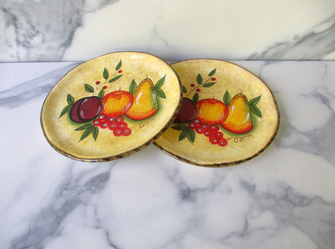 Vintage 8.5"d,davco Silver Ltd.set of 2 (two) Dessert Plates, Beautiful ...