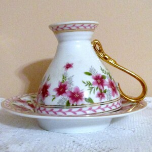 Vintage Nantucket Home Porcelain Tea Cup and Saucer,gold Handle and Rim ...